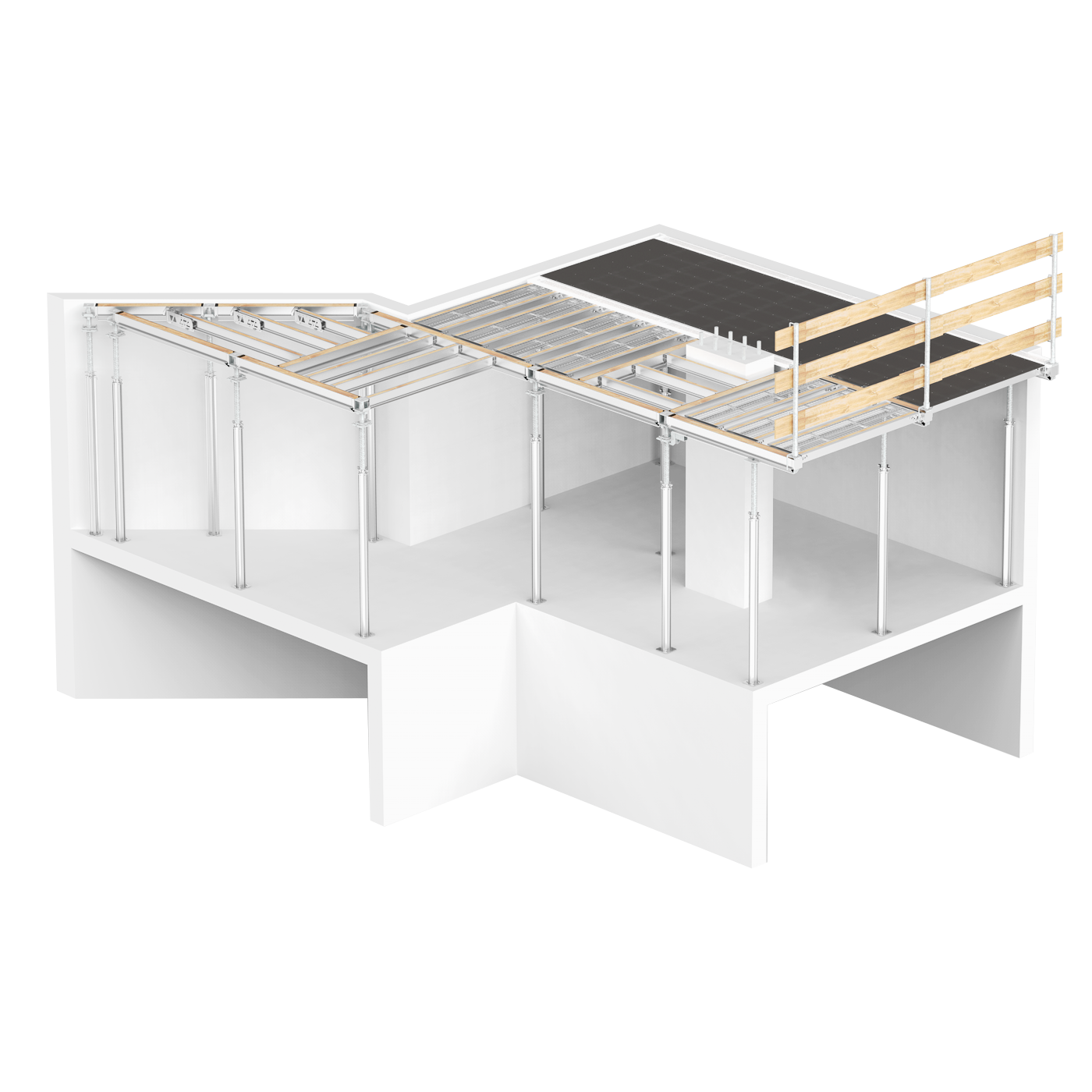 Coffrage de dalle Alu TITAN HV - Ischebeck France
